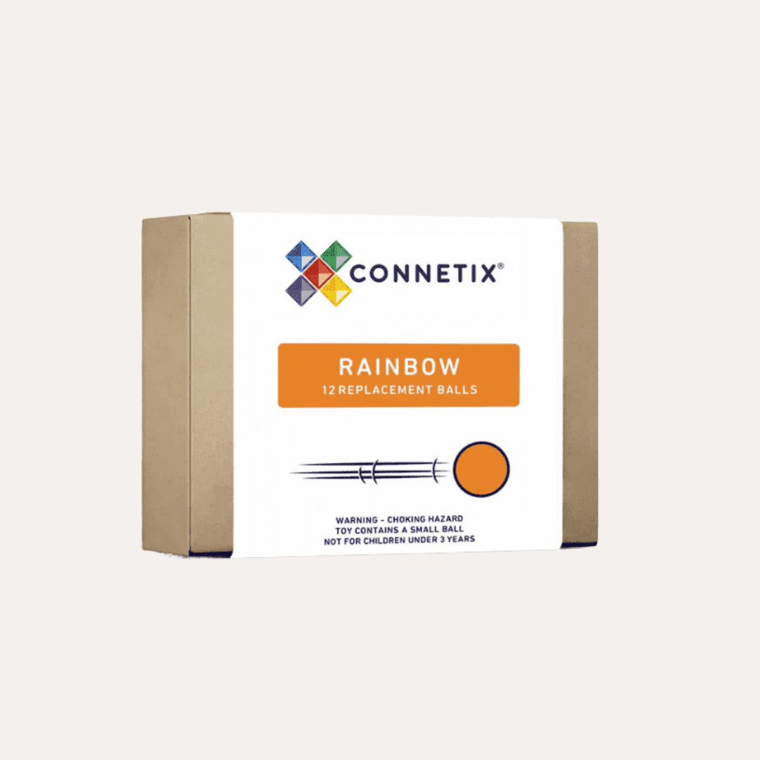 Connetix Tiles Rainbow Replacement Balls (Set of 12 Wooden Balls ...